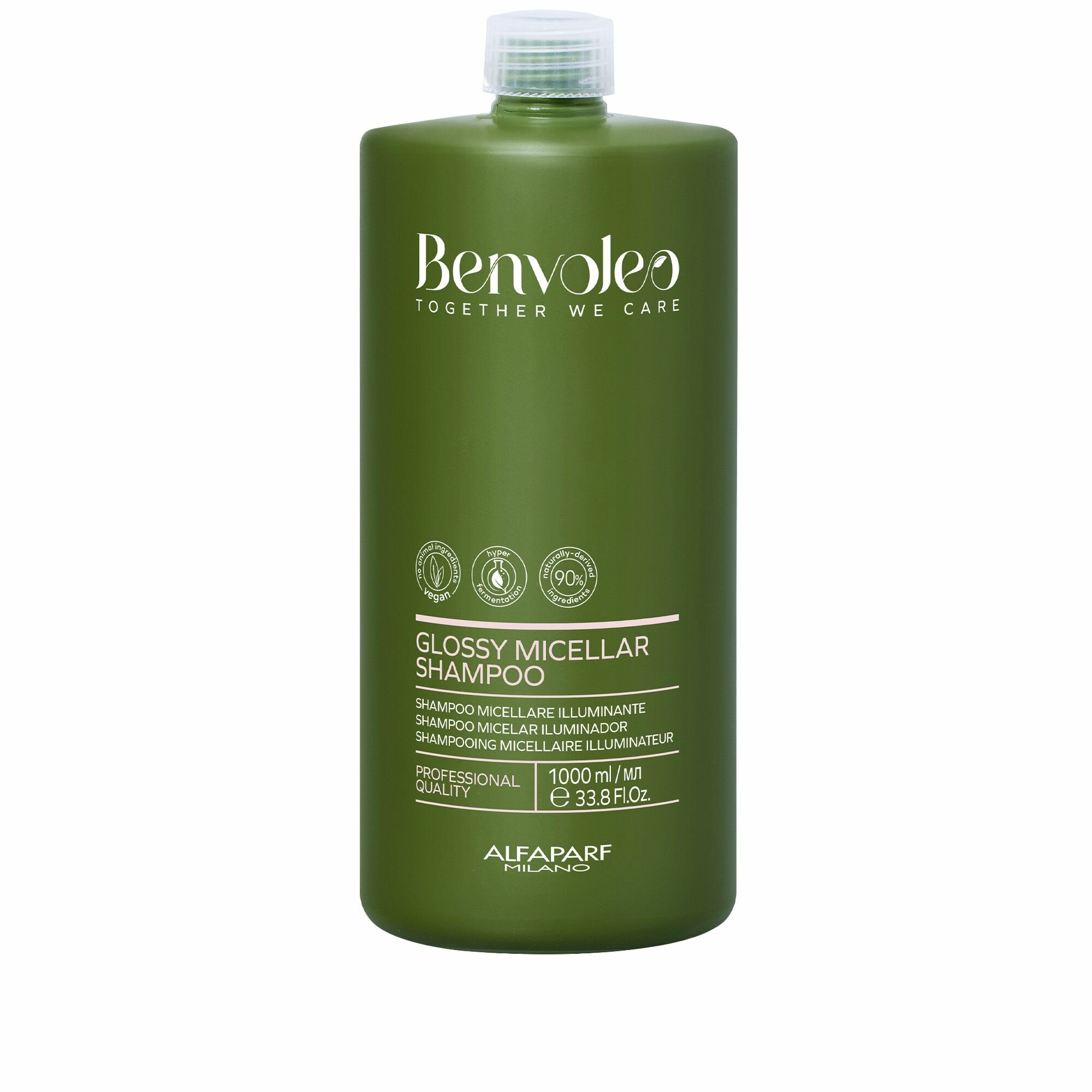 Мицеллярный шампунь для блеска волос BENVOLEO GLOSSY MICELLAR SHAMPOO (1000 мл)