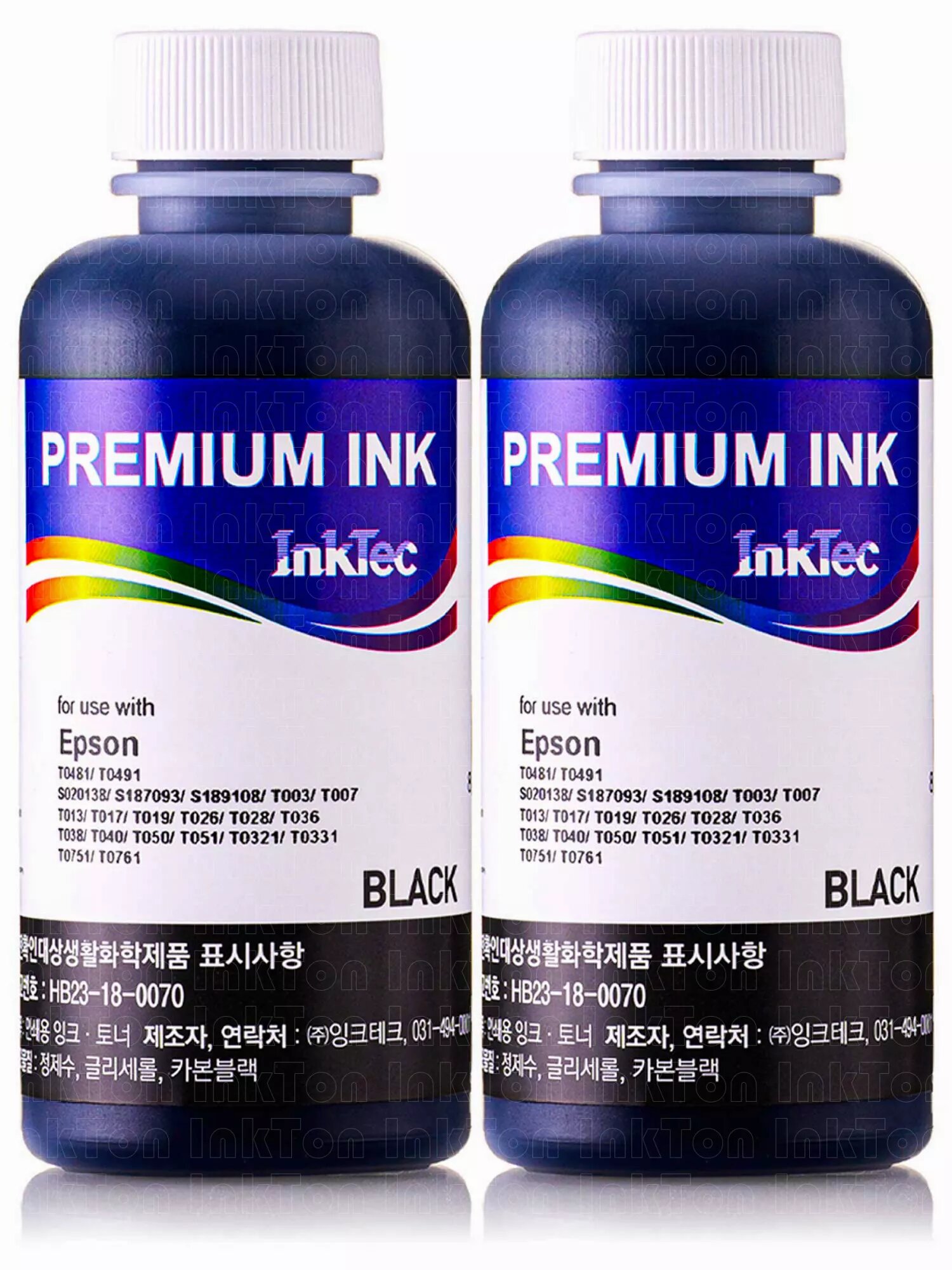 Чернила для заправки картриджа Epson T0481, ПЗК, СНПЧ, водные 200 мл, чёрные