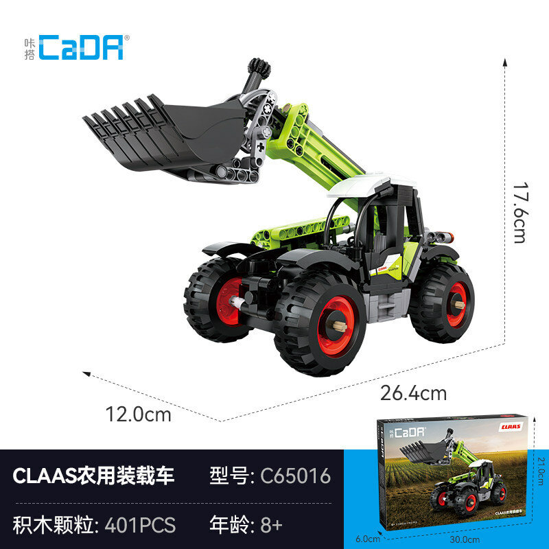 Cada C65014 строительные блоки CLAAS комбинированный сельскохозяйственный комбайн технология обучающая сборная игрушка для мужчин