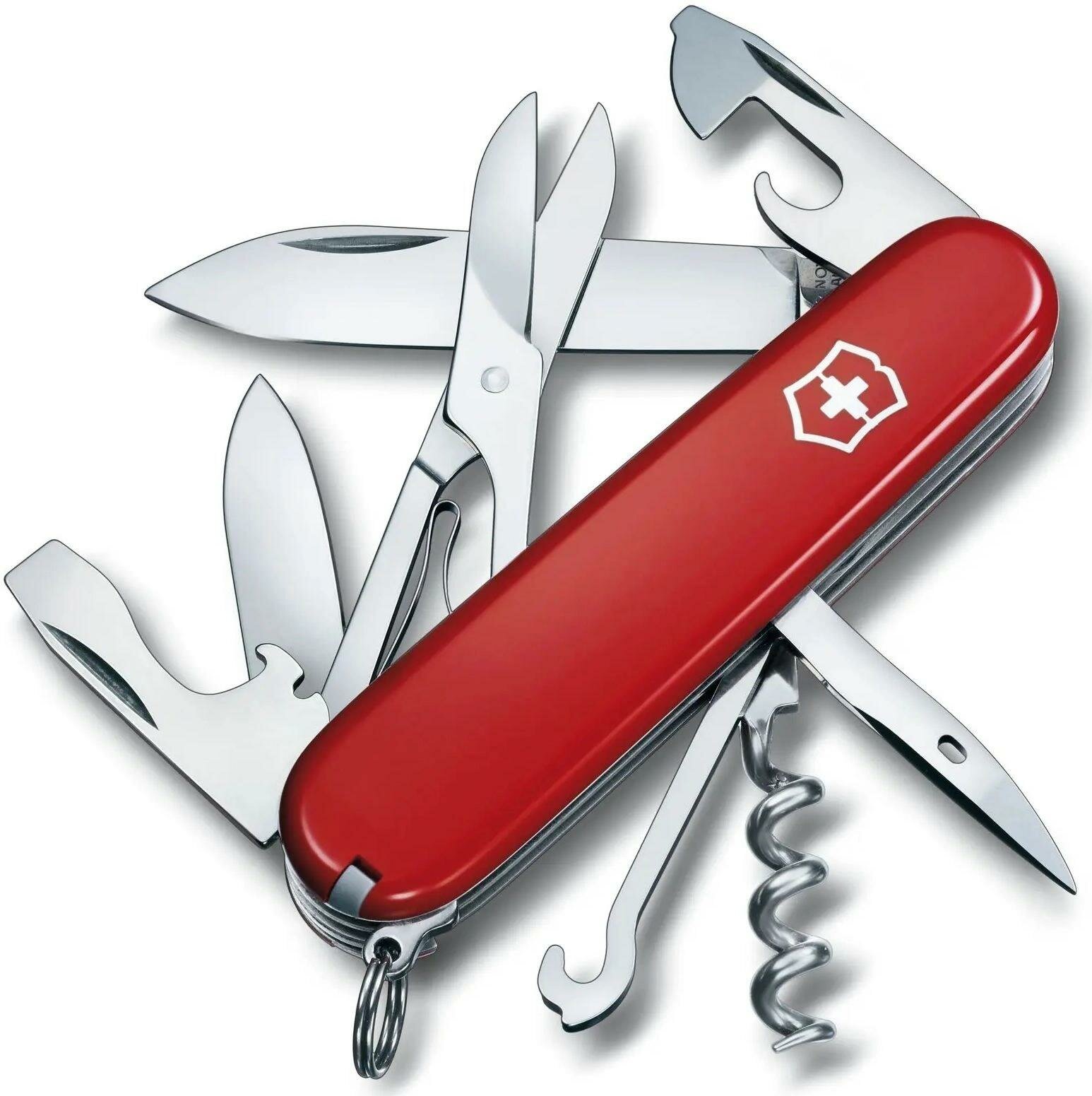 Нож перочинный VICTORINOX Climber 91 мм, 14 функций красный (1,3703)