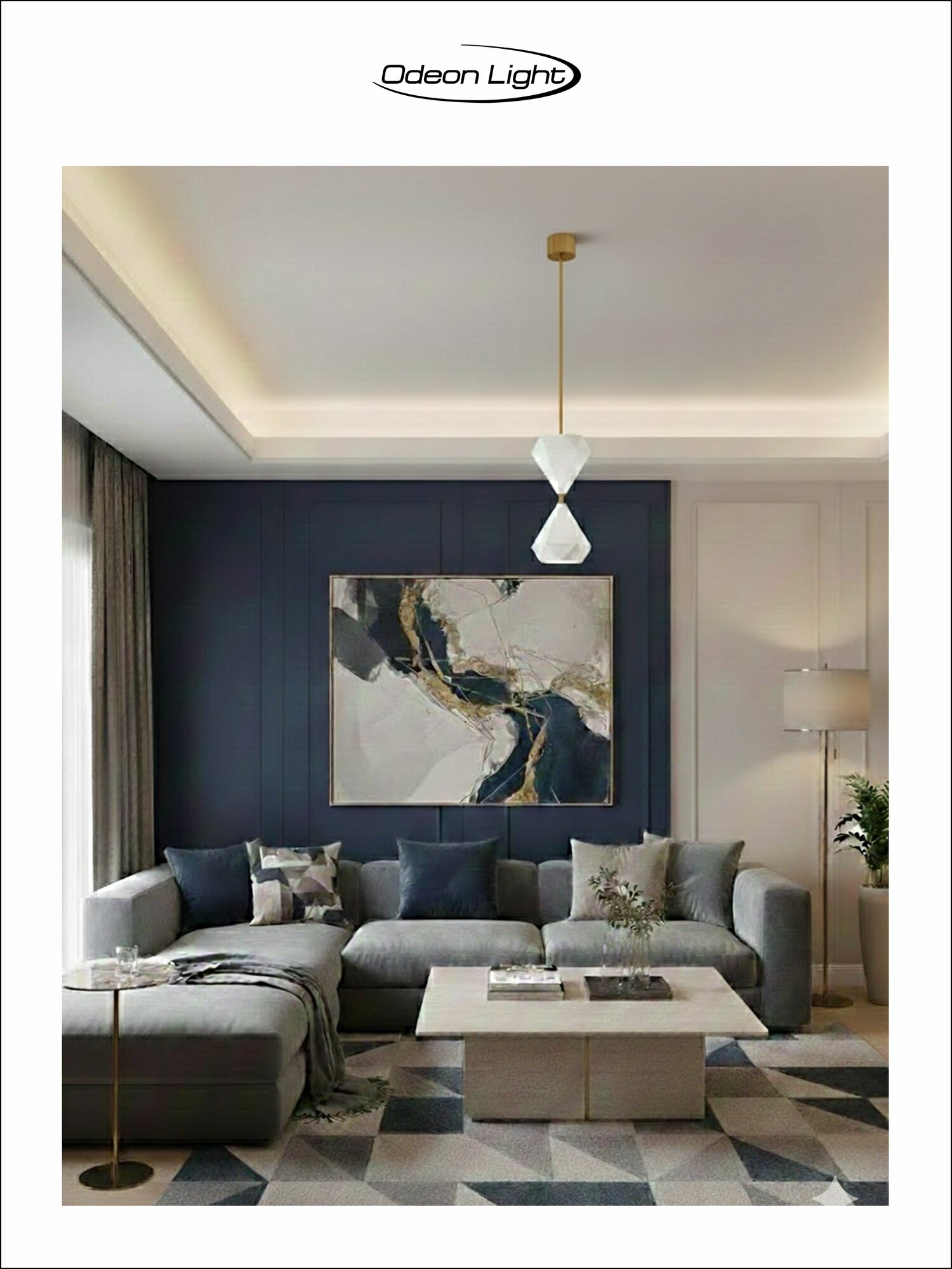 Подвесной светильник ODEON LIGHT SAND GLASS 7090/10L LED 12W белый