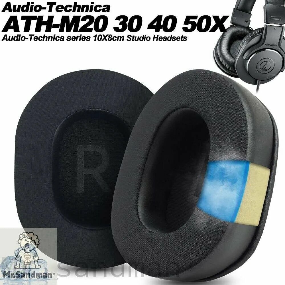 Амбушюры Audio-Technica ATH-M20X M40X M30X M50X, WH BTx M10 M20 M30 M35 M40fs M45 MSR7b, ATH-PRO5 PRO5v SX1 SX1a PG1 PGD1,10X8см 100X80мм Овал Овал для наушников