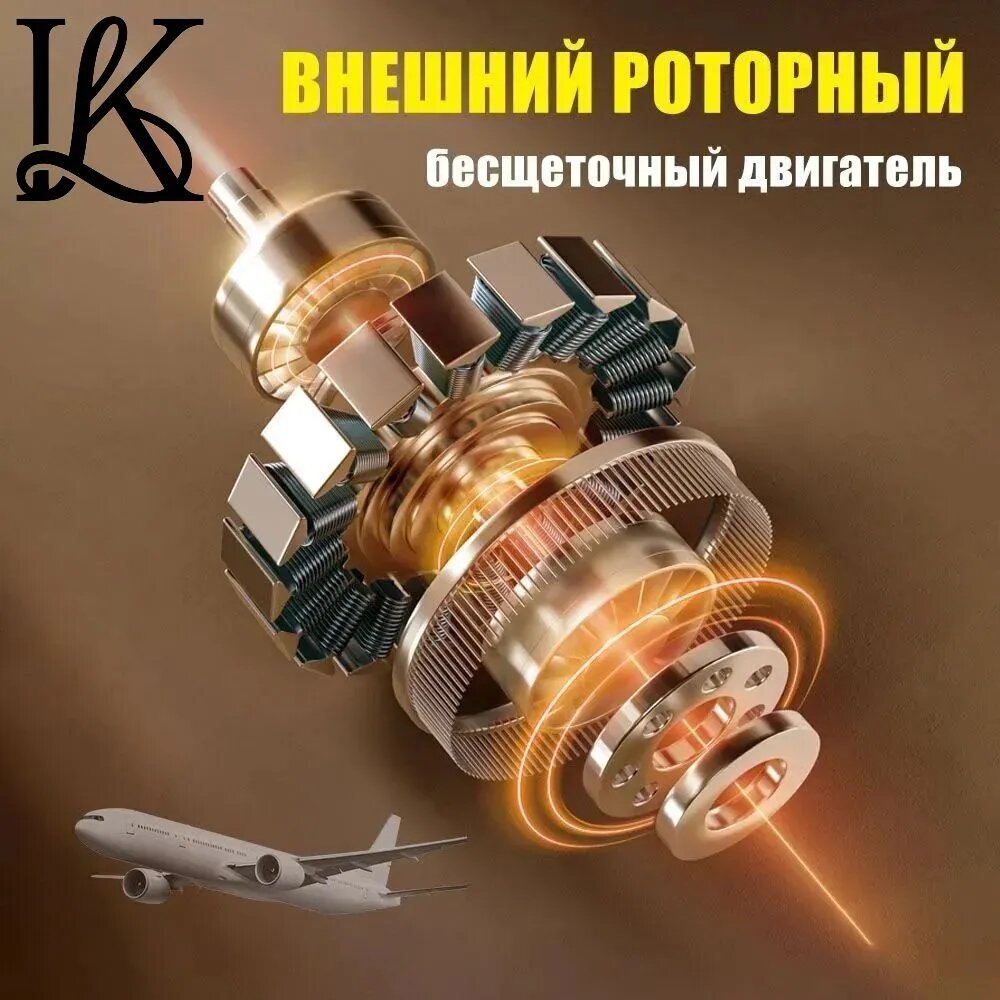 Аккумуляторная воздуходувка AIRUIDE 3000Вт, с аккумулятором и зарядным устройством, для сада и двора — фото 1