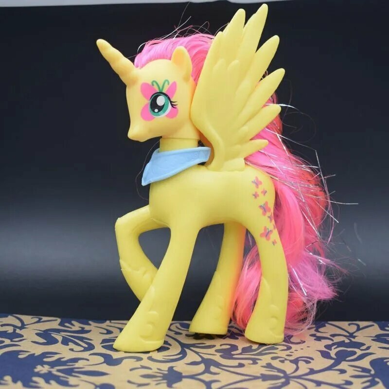 Аниме фигурки май литл пони Флаттершай единорогом для девочек / my Little pony 14 см