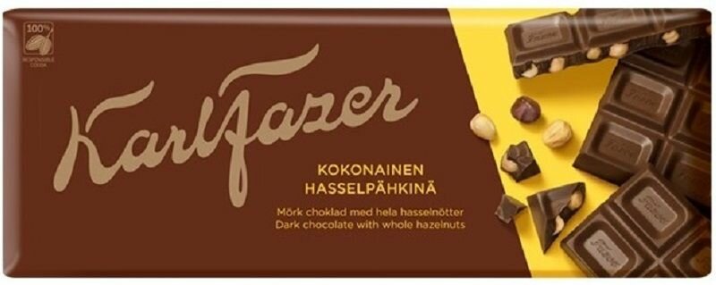 Fazer Темный шоколад с цельным фундуком 200 г