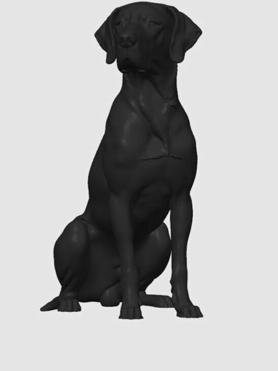 Эксклюзив! Ростовая статуэтка собаки - Немецкий дог (10 см, черный) - Верный друг, подарок, талисман