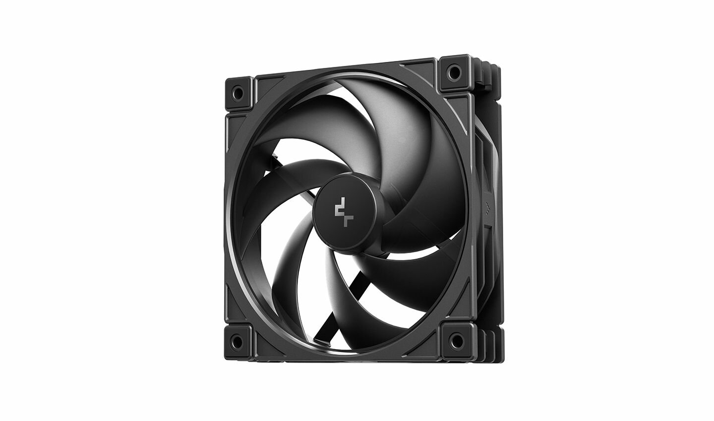 Вентилятор для корпуса DEEPCOOL FD12 V2 120x120x25мм ( PWM, черный, 500-2500об/мин) Color BOX