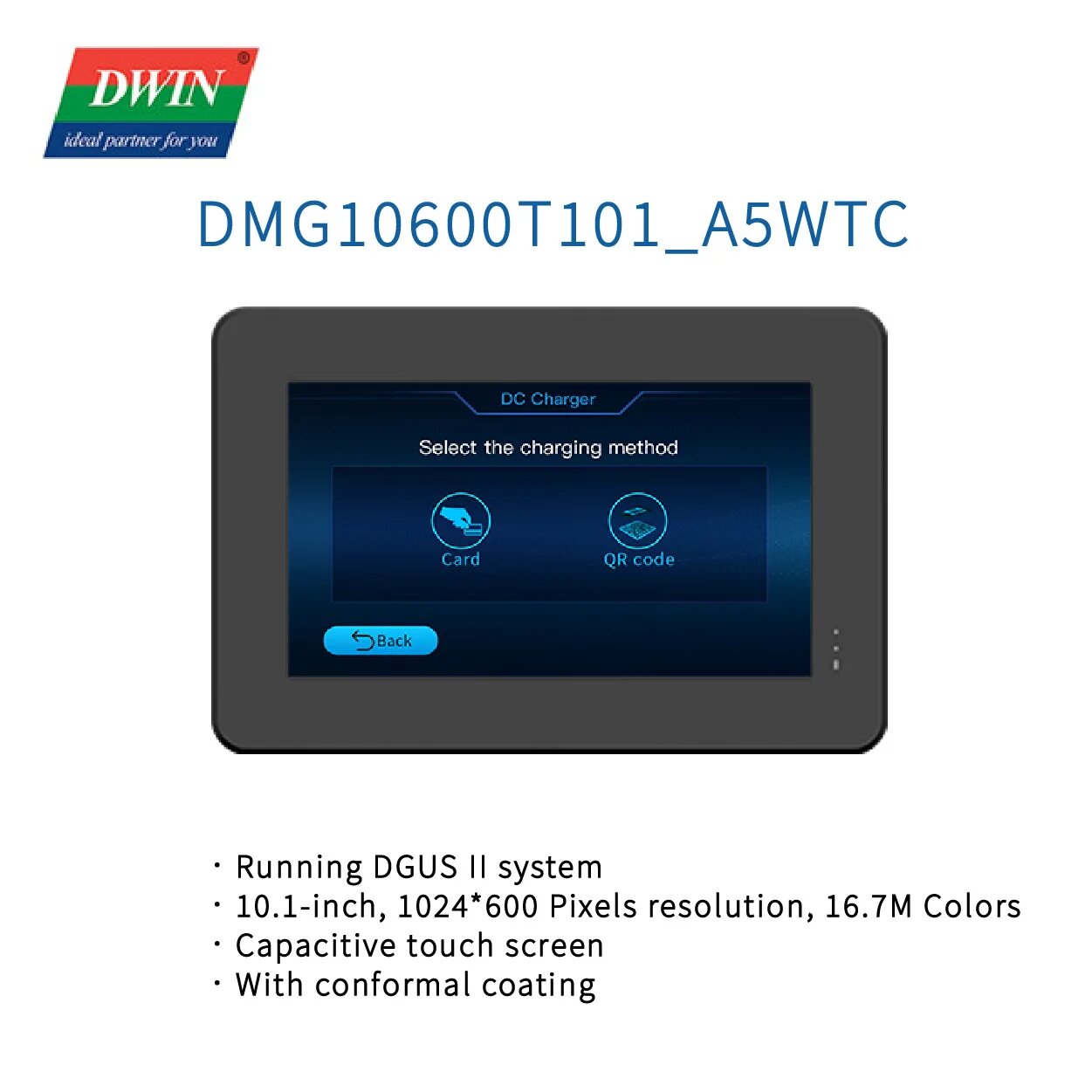 DWIN DMG10600T101_A5W 10.1-дюймовый HMI монитор Capacitive Touch