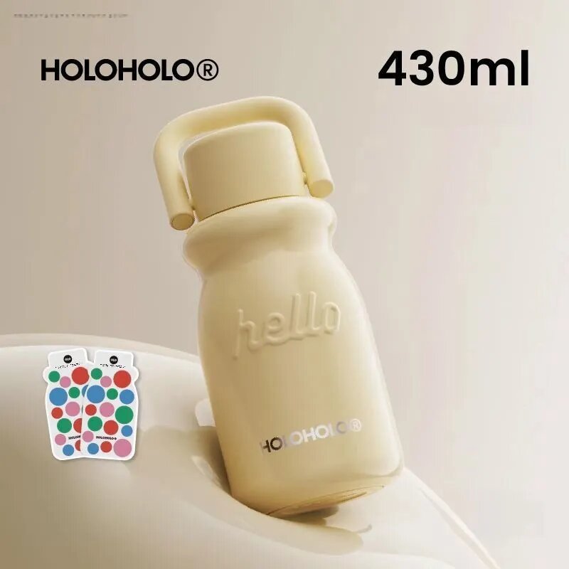 HOLOHOLO MC-01 Термокружка 0.43 л Желтый стальная вакуумная колба с крышкой для напитков