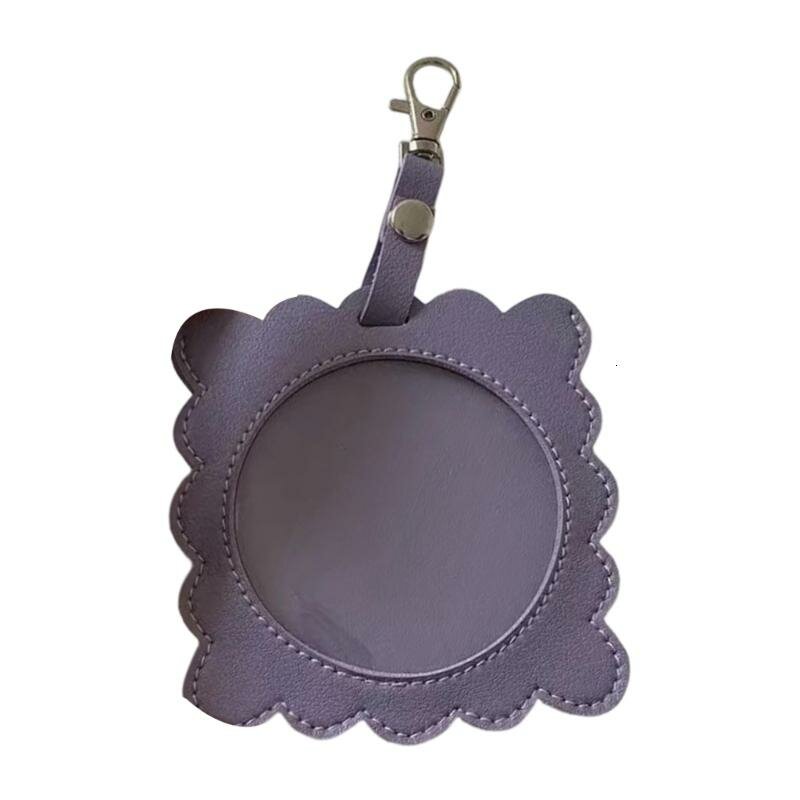 Аниме-брелок из искусственной кожи с кармашком, Фиолетовый - 58mm