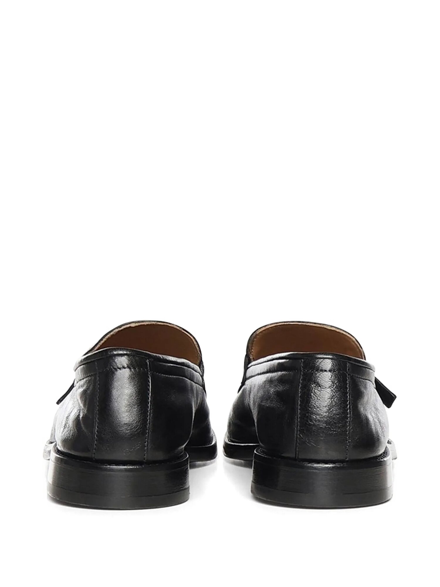 Лоферы John Galliano Leather loafers, размер 45, black/black — фото 1