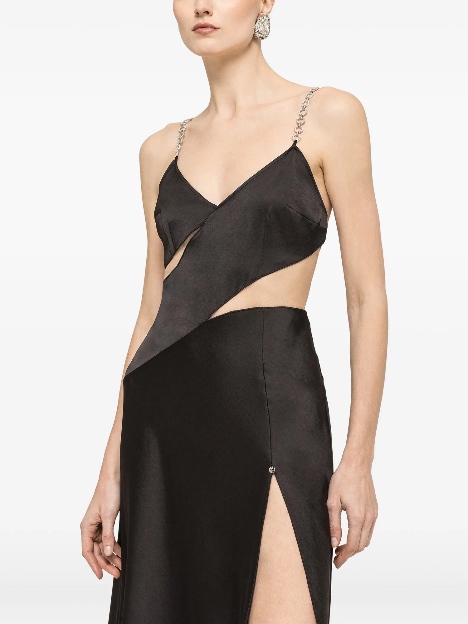 Платье Crystal-detail midi dress