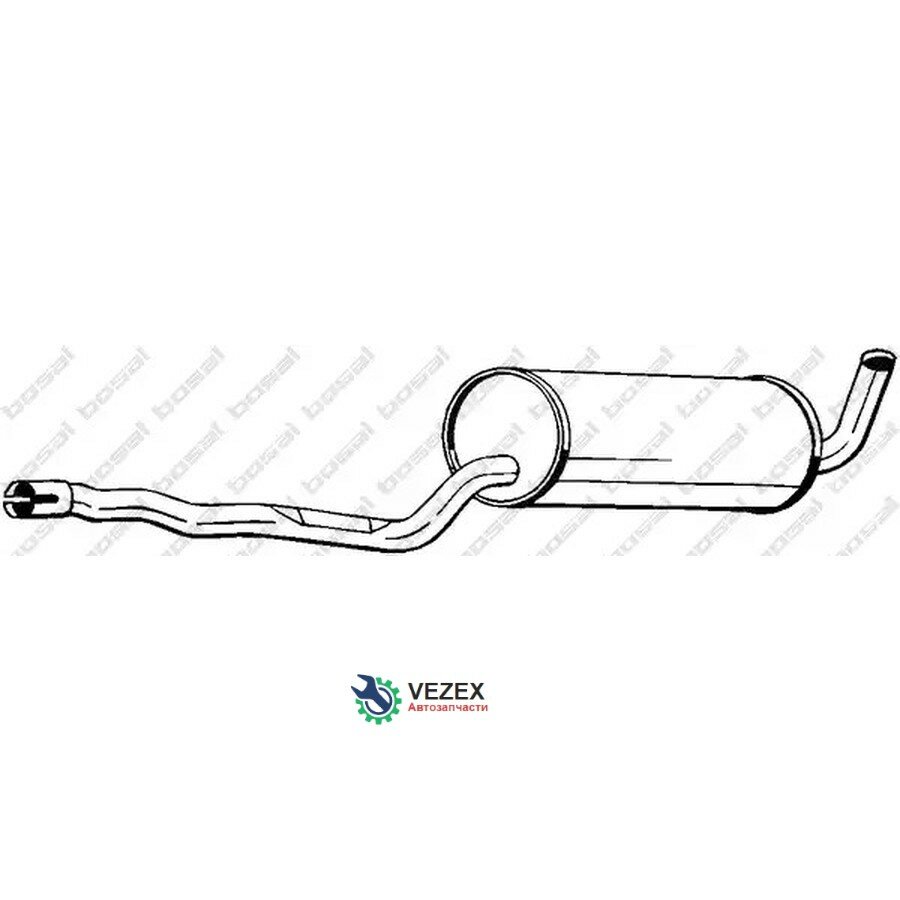 BOSAL 285-943 Глушитель (средняя часть)