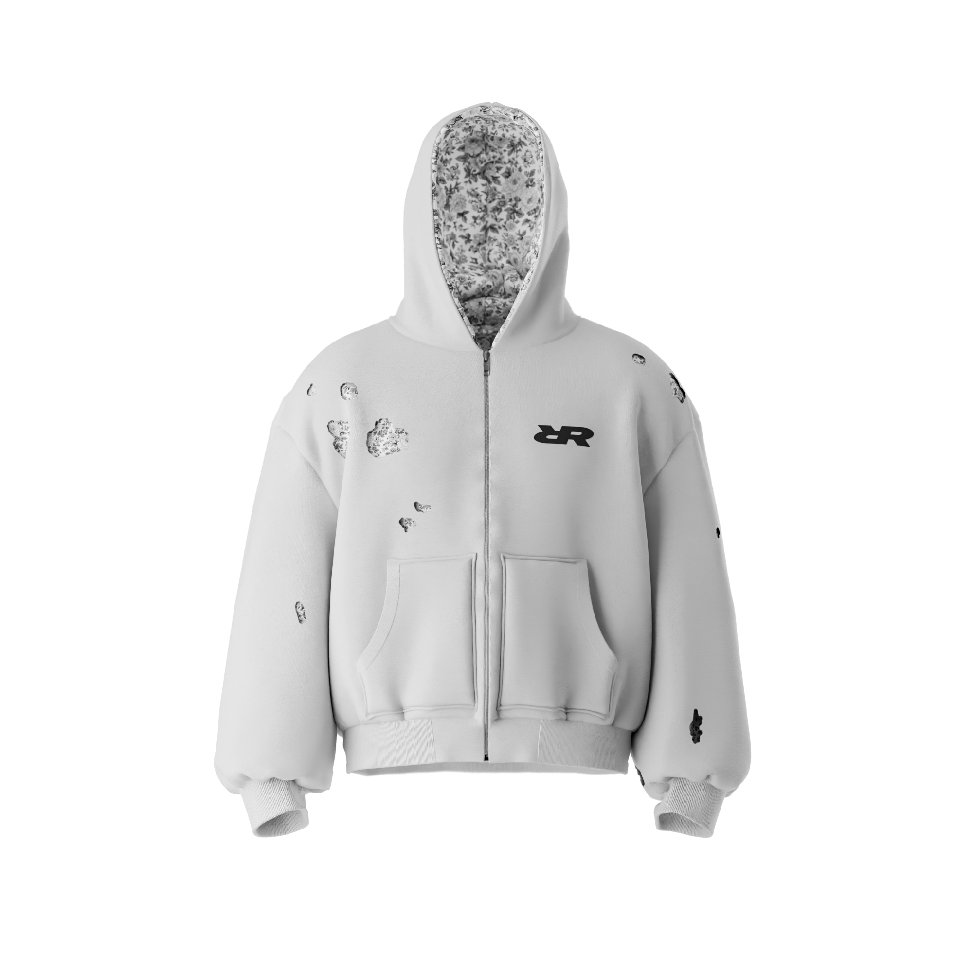 Худи Ravir "RVR" White