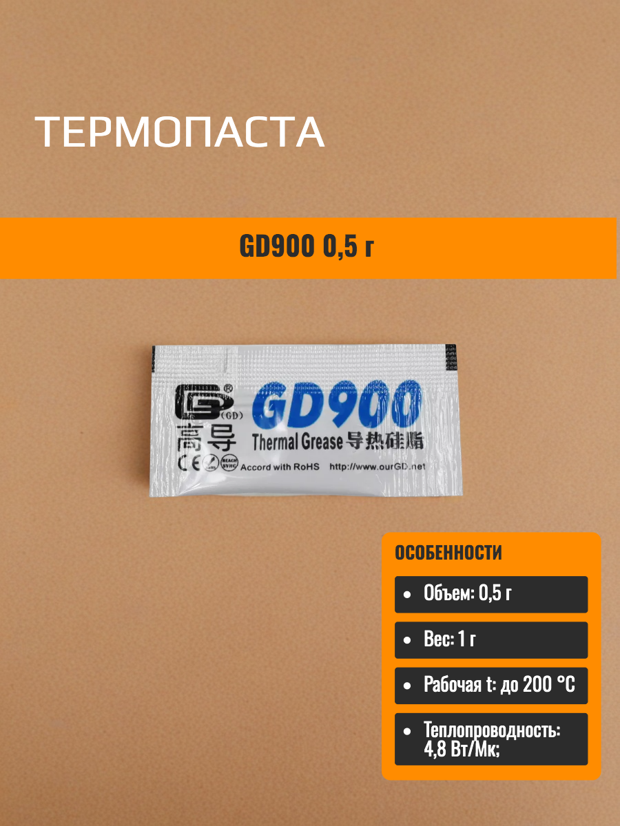 Термопаста GD900 0,5 г