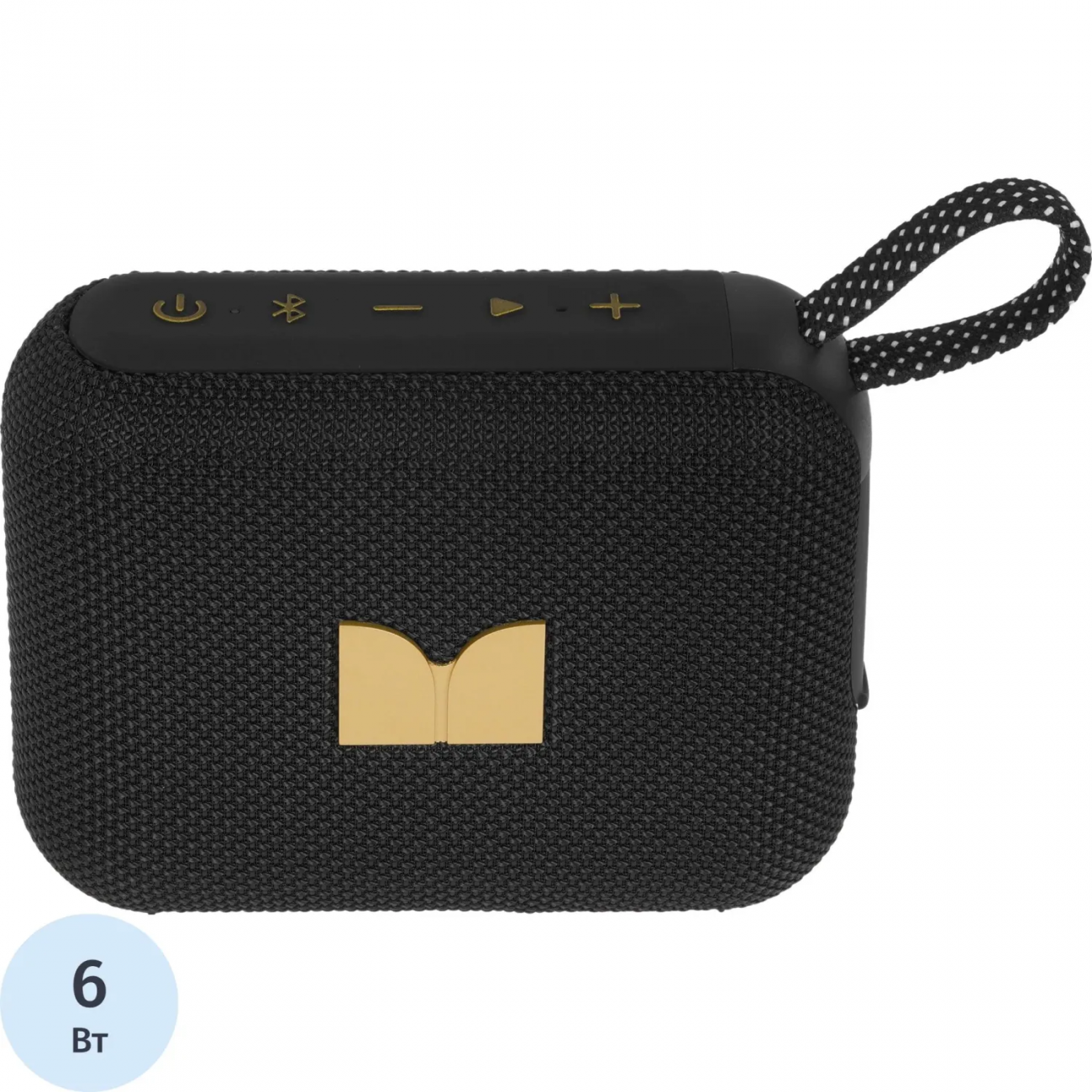 Колонка портативная Monster Cube 1, чёрная 2419669 129823-02