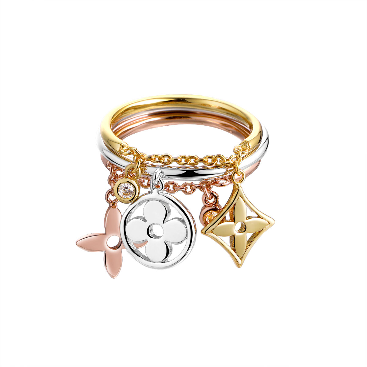 Кольцо, серебро, 925 проба, фианит