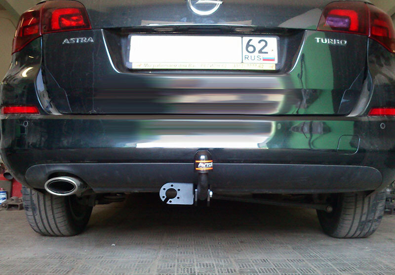 Фаркоп Avtos на OPEL ASTRA J SPORT TOURER (2010)(паспорт и сертификат в комплекте)(без электрики)OP 06 (90x20x16)