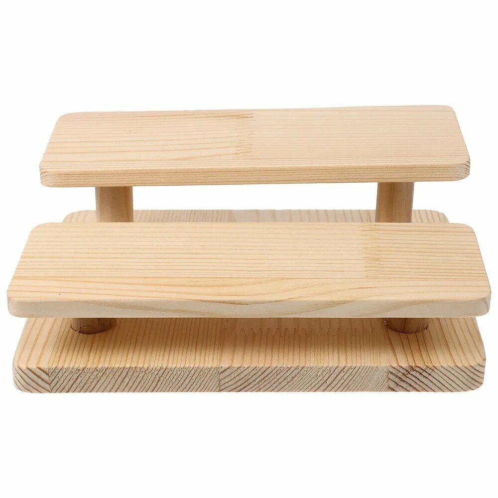 Деревянная Подставка Для Декоративных Предметов, Хаки, 16.2x12.5x5.7 См, 1 Шт