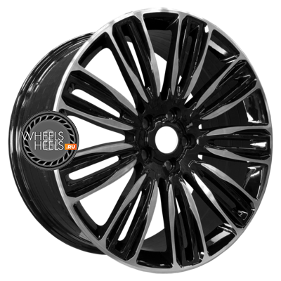 Диск автомобильный литой PDW 5312 21x9.5 5x120 et48 dia72.56 Gloss Black Machine Face