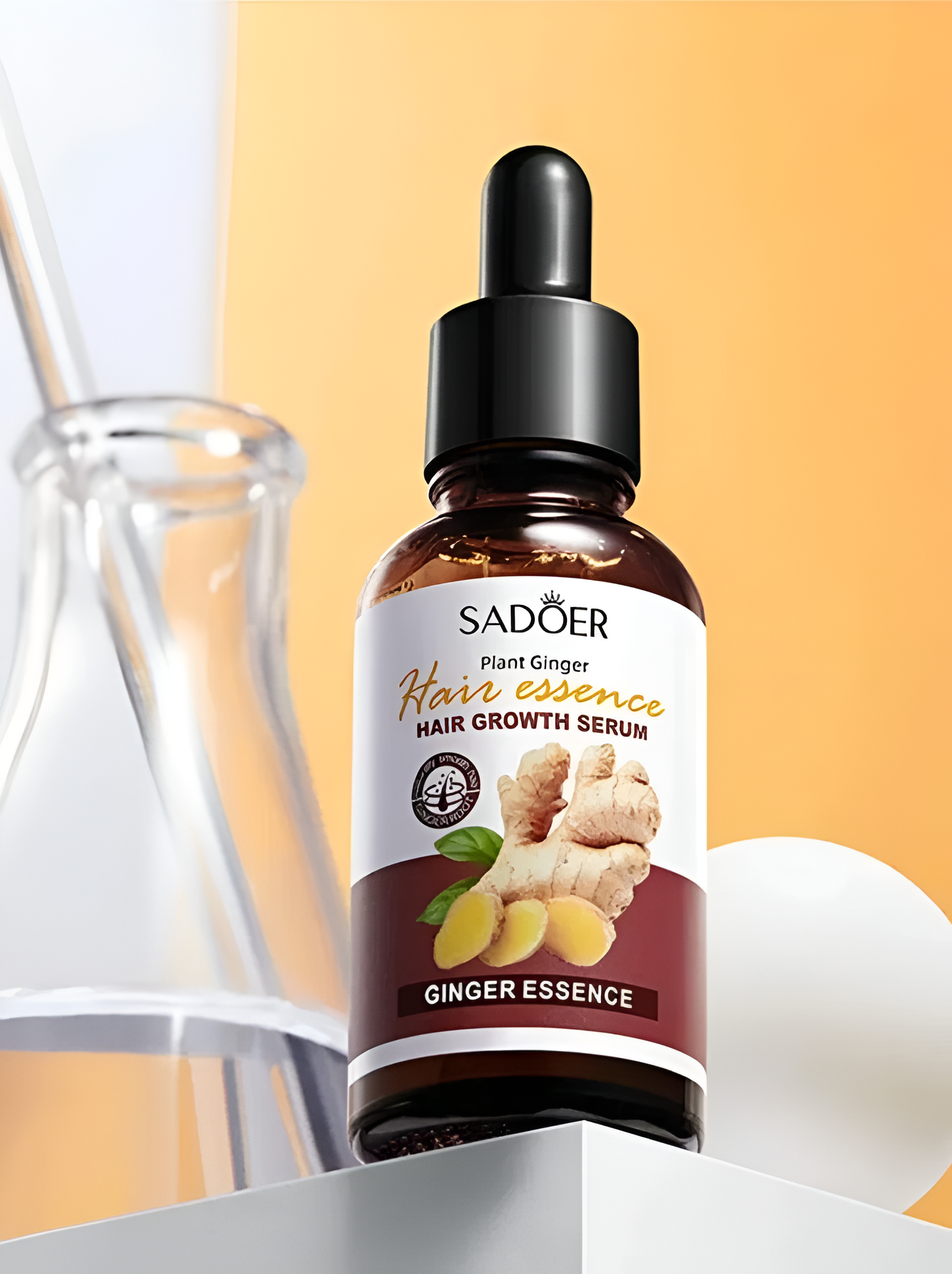 SADOER. Сыворотка-здоровье против выпадения и для роста волос на основе корня имбиря, 30мл