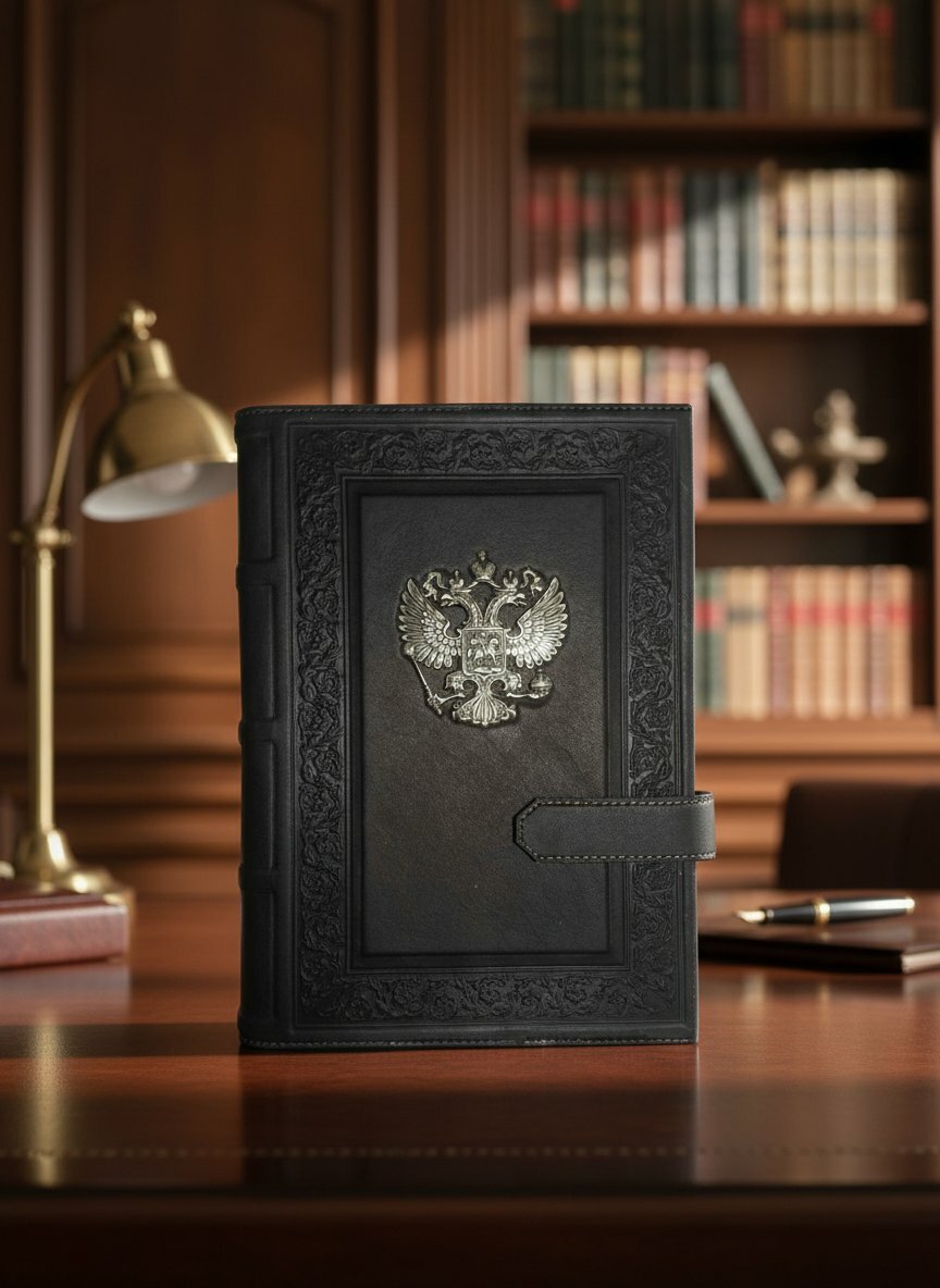 Ежедневник А5 Интересы державы (кожа)