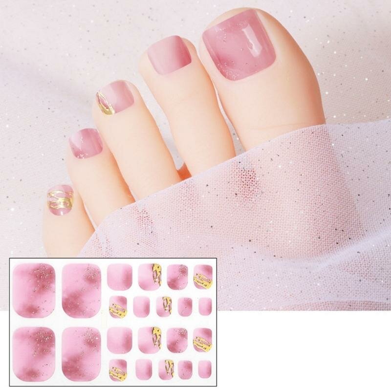 Водонепроницаемые наклейки для ногтей на пальцах ног, 0270