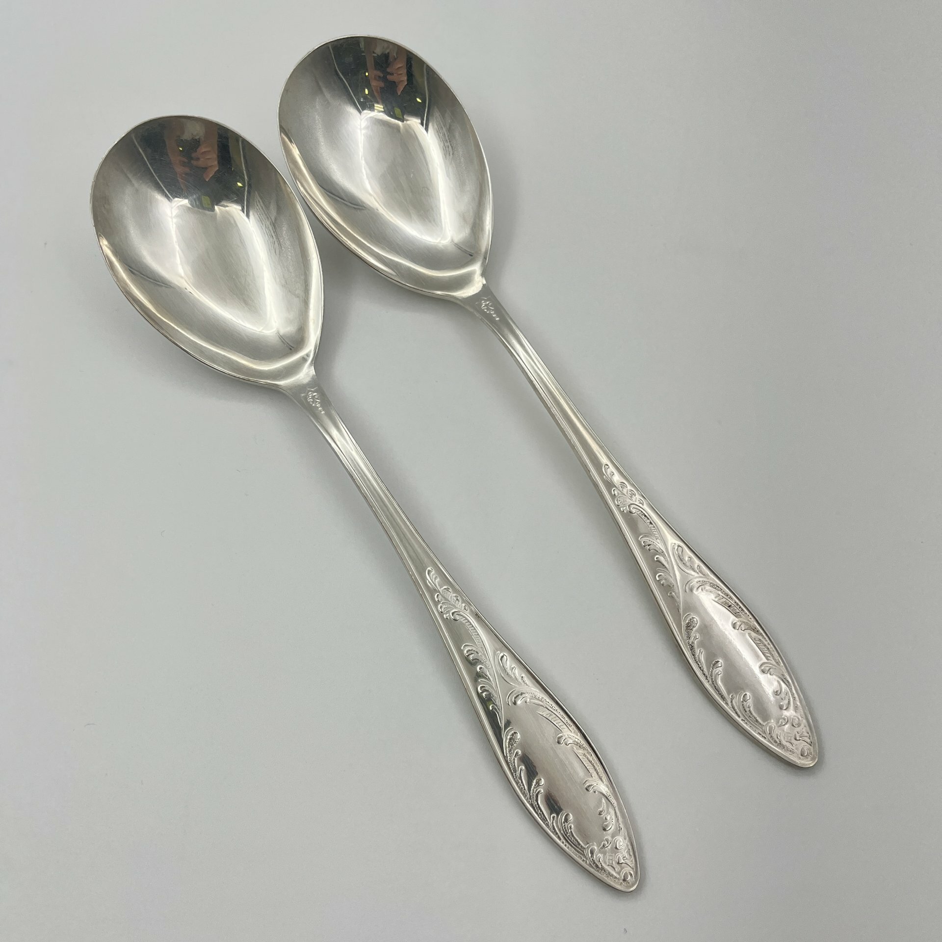 Набор из 2-х салатных ложек "Пламя", мНЦ (медь-никель-цинк)