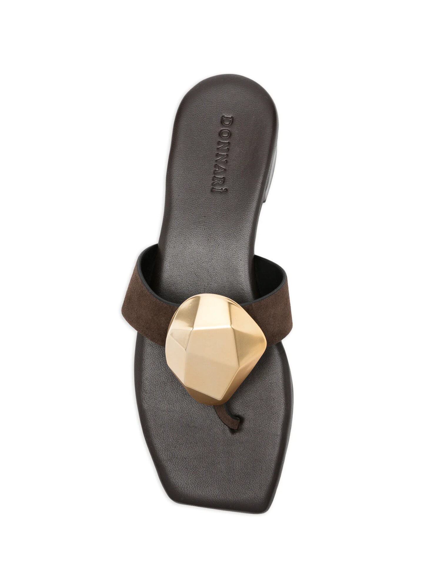 Босоножки DONNARI Geometric-applique sandals, размер 38, коричневый — фото 1
