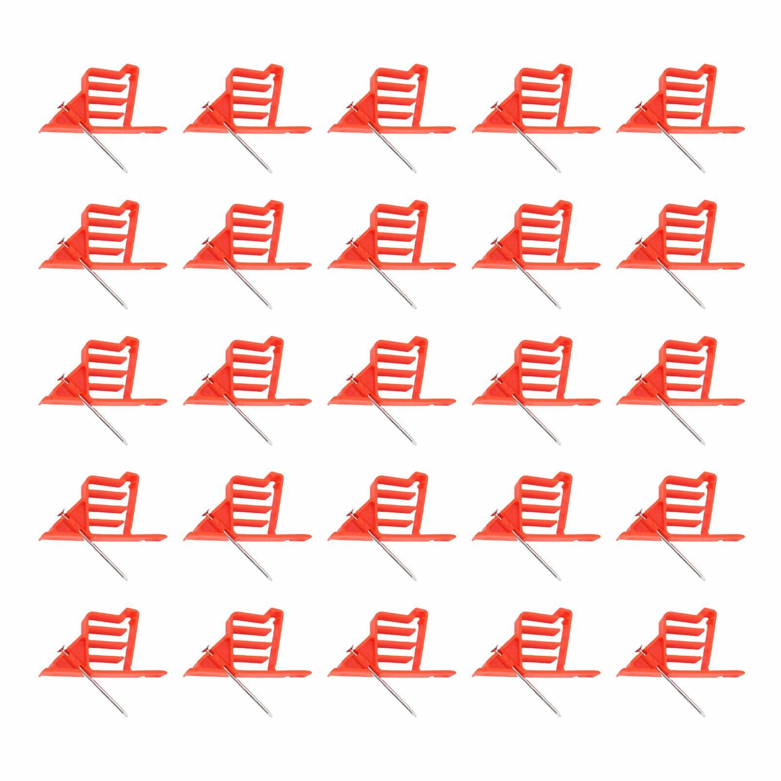 Клипсы для проводов Romex/NM/коаксиальных, 25 шт, красные