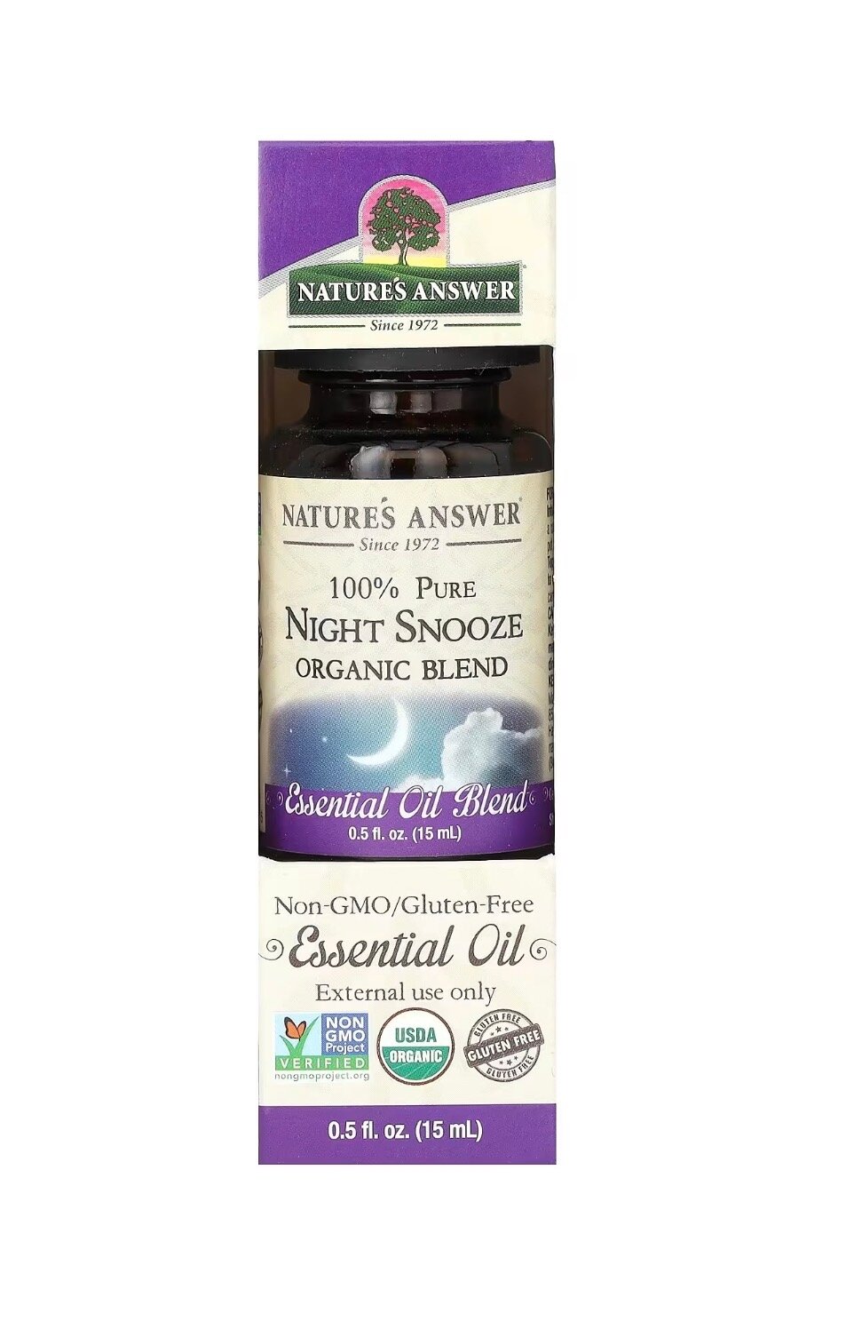 Nature's Answer Night Snooze смесь эфирных масел для сна против бессонницы 15 мл