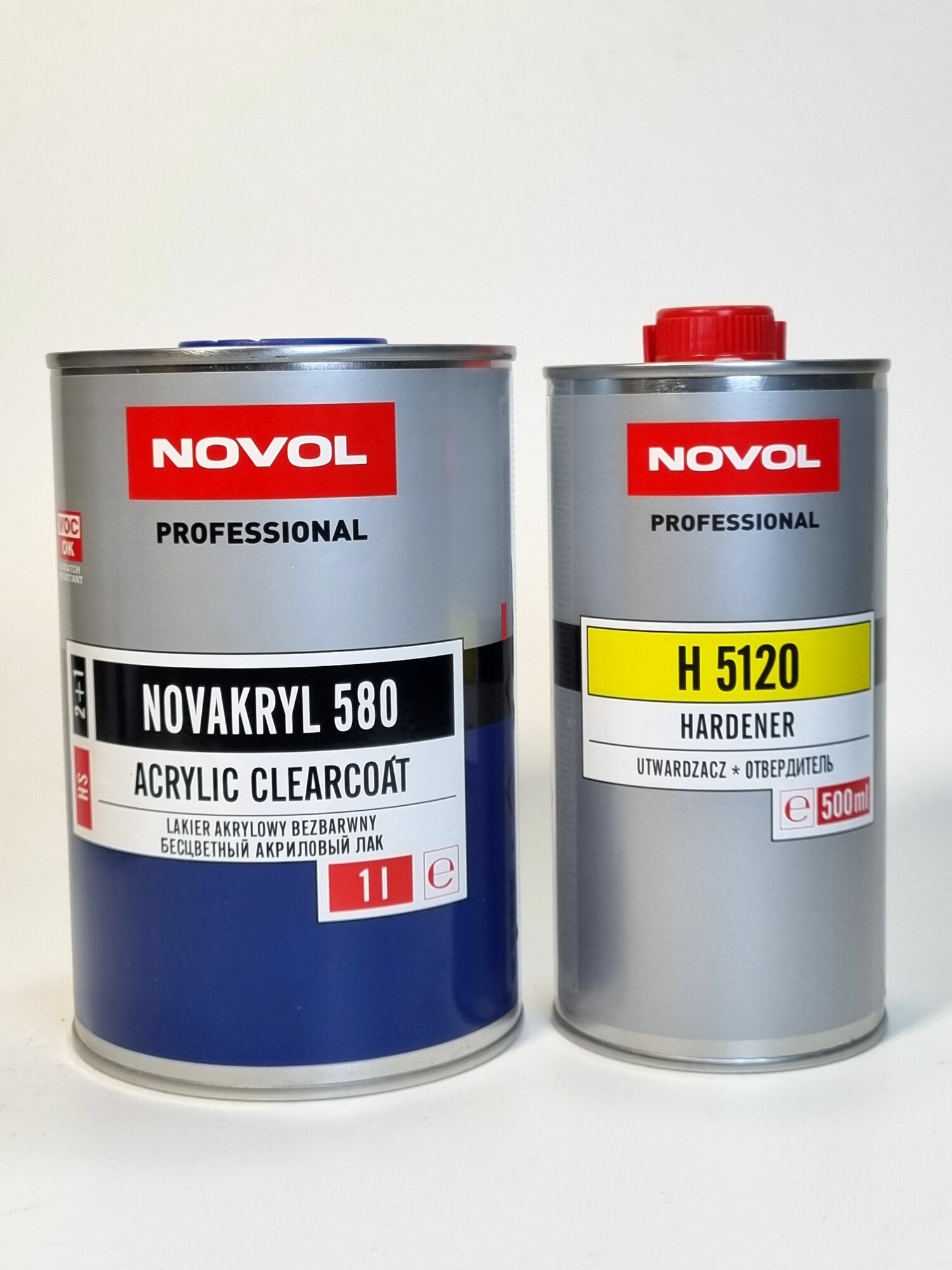 Novol 580 Hs лак комплект 1л лака и 0,5 отвердителя