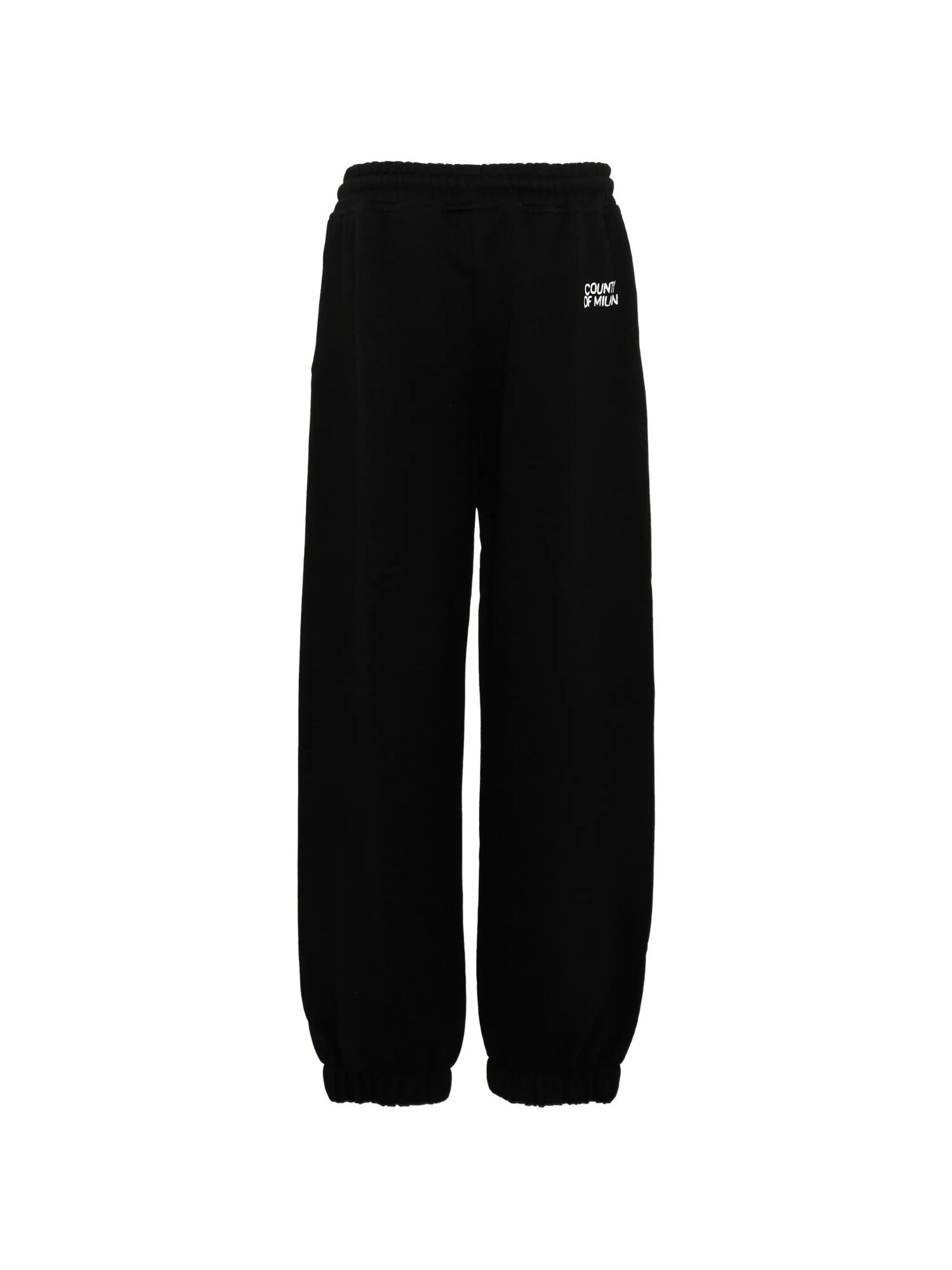 Брюки MARCELO BURLON Drawstring logo track pants, размер 6 лет, черный — фото 1
