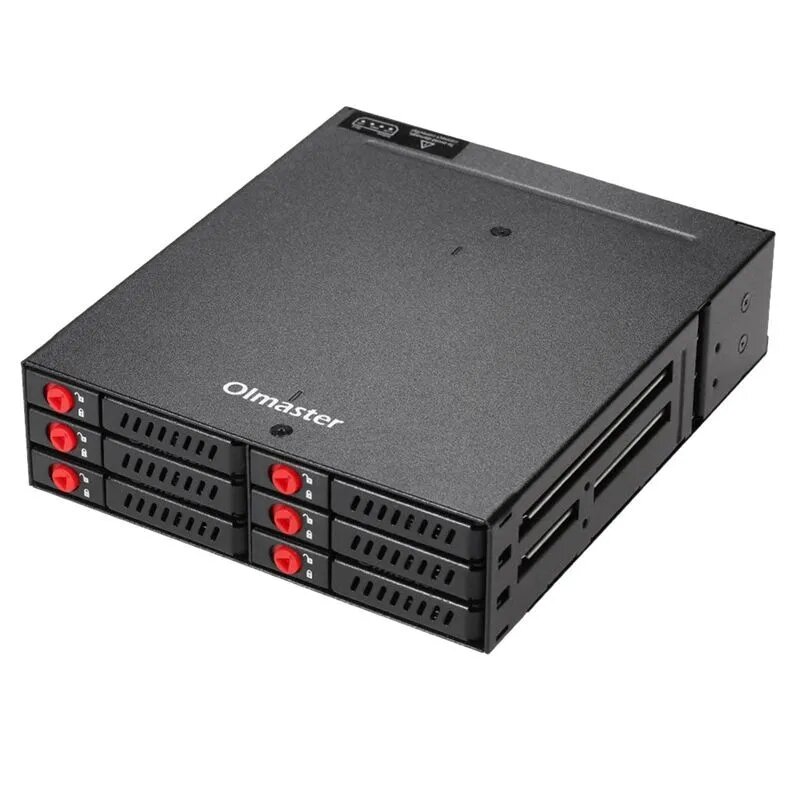 6-Bay 2,5-дюймовый корпус для жесткого диска SSD Стойка мобильных устройств/корпус хранения данных отсека дисков 5,25