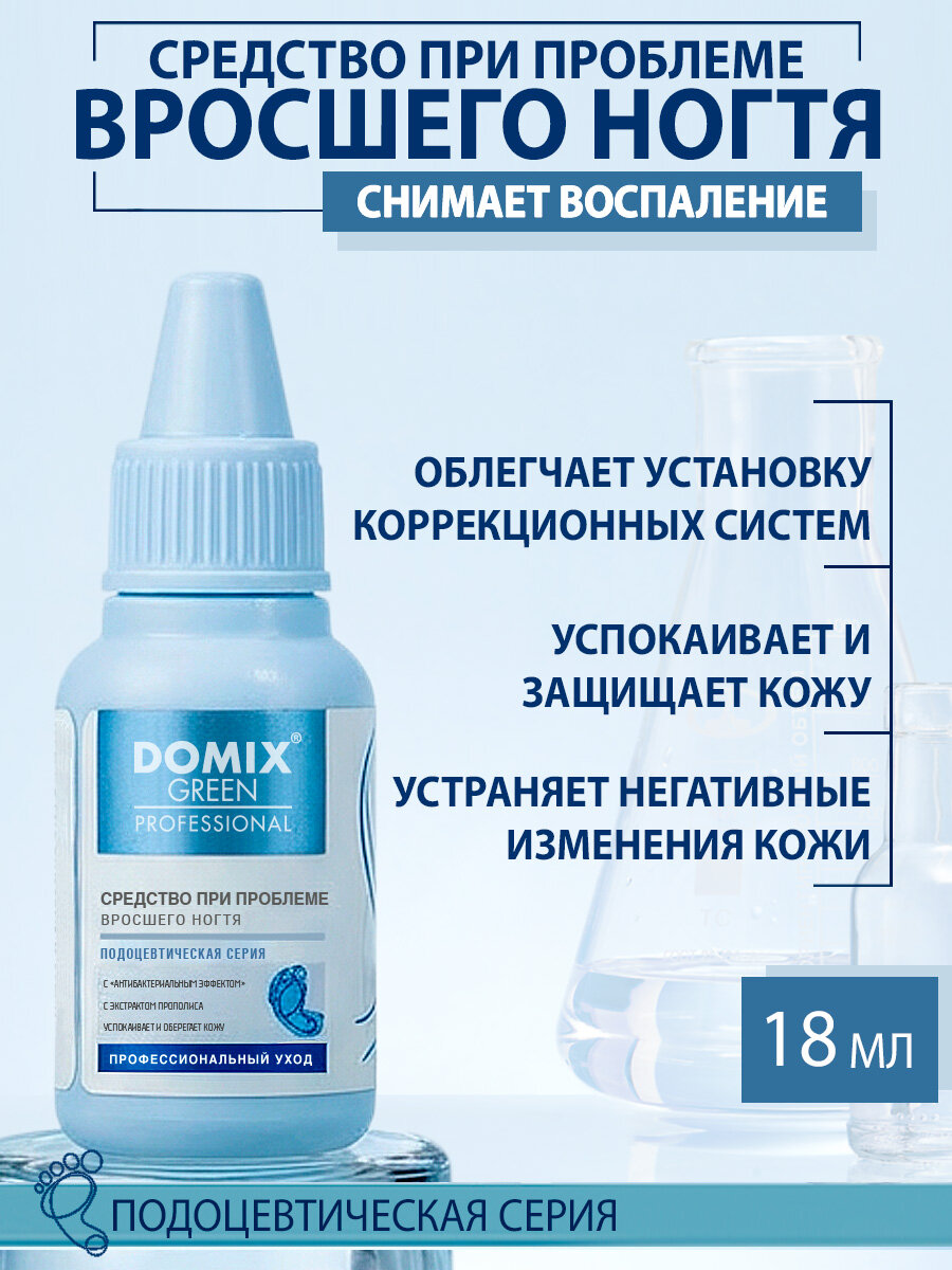 Лечебное средство DGP PS Domix Green, противогрибковый эффект, 18мл