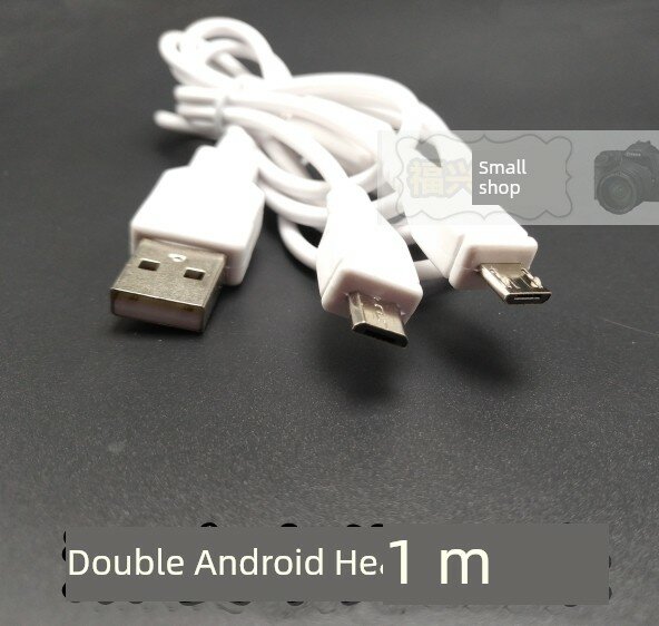 1 м универсальный двойной USB-кабель с разъемами Micro USB для устройств Android и аккумуляторов