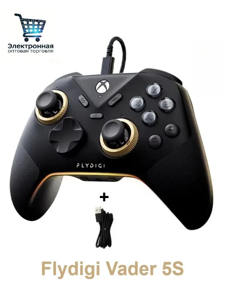 Flydigi Vader 5S Проводной геймпад, подходящий для систем Xbox Series X/S, Xbox One, Windows 10 и выше