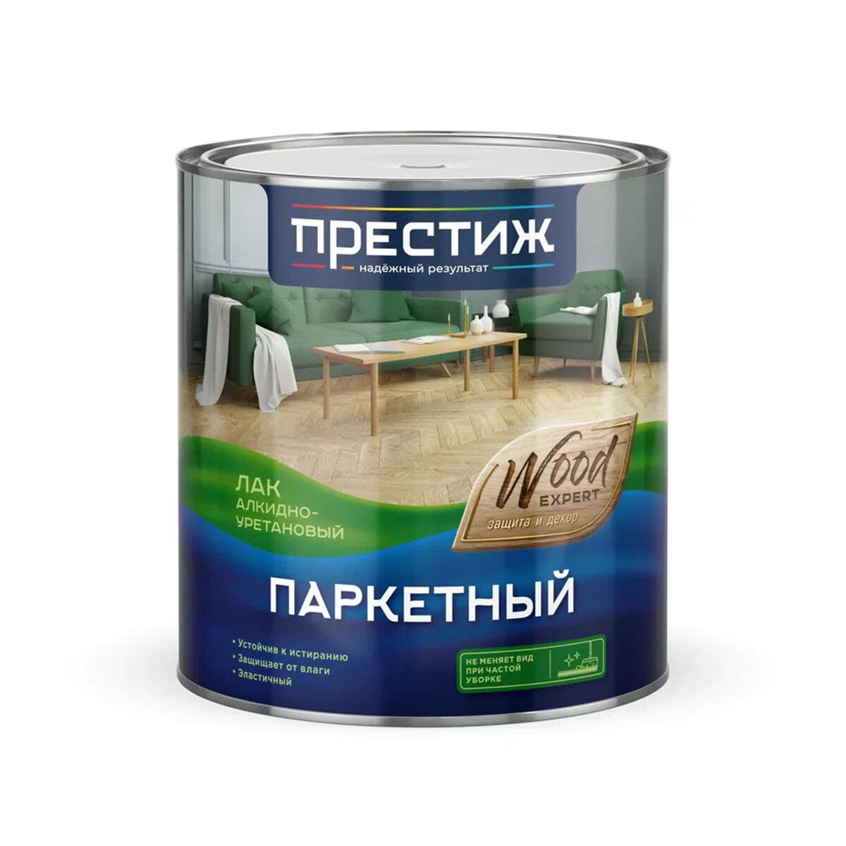 Лак Престиж паркетный, глянцевый, объем 10 л 01-030-351-100