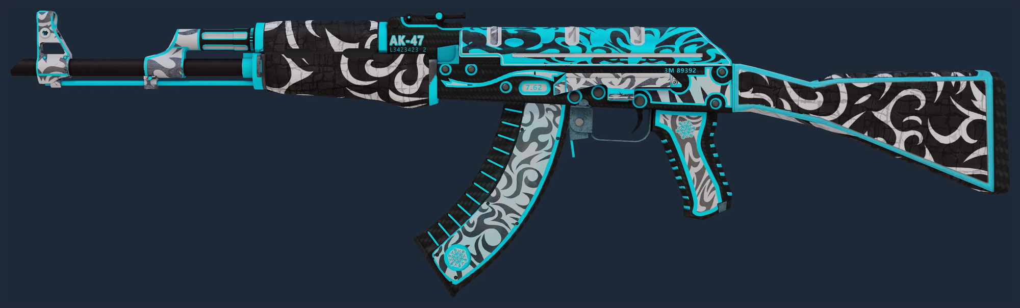 StatTrak™ AK-47 | Снежный вихрь (Закалённое в боях) Скины CS2 с быстрой автовыдачей steam trade