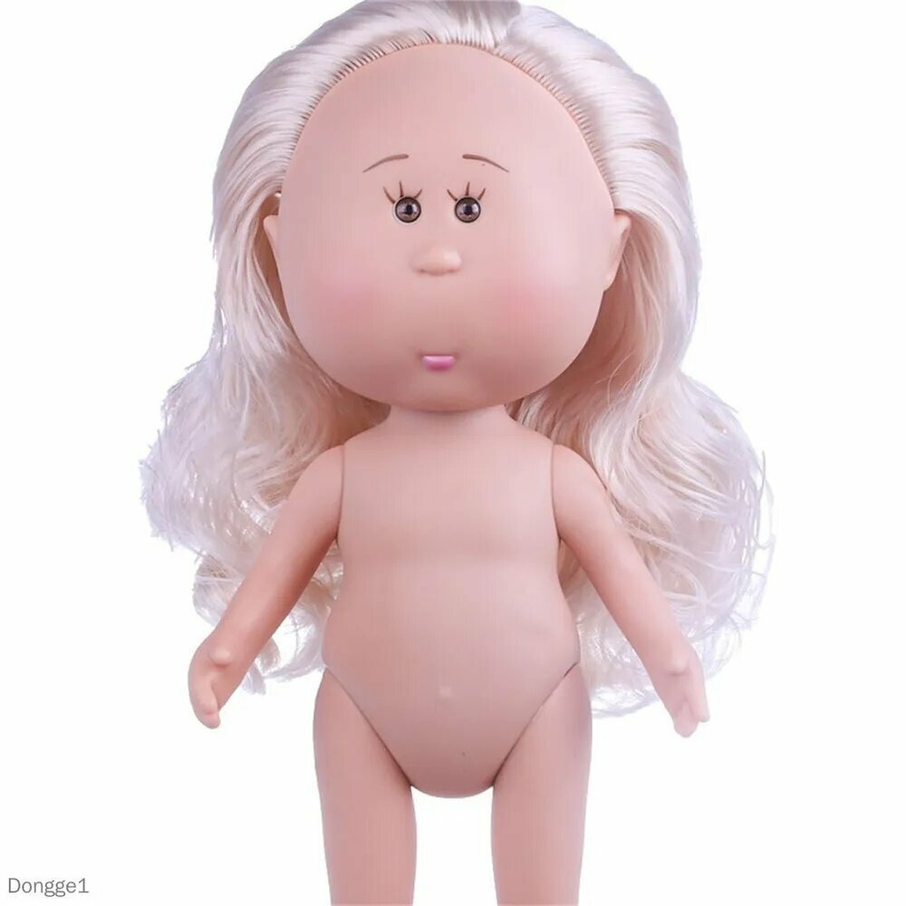 1 24-сантиметровая кукла-картошка mia doll naked baby set-Общая мускулатура, бежевые вьющиеся волосы, 3 7 баллов