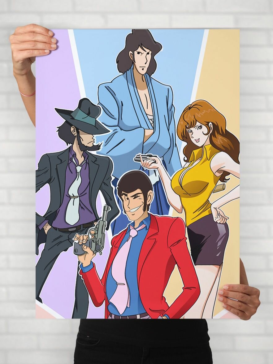 Плакат на стену для интерьера Люпен III (Lupin III 4) - Постер по аниме и манге формата A2 (42x61 см)