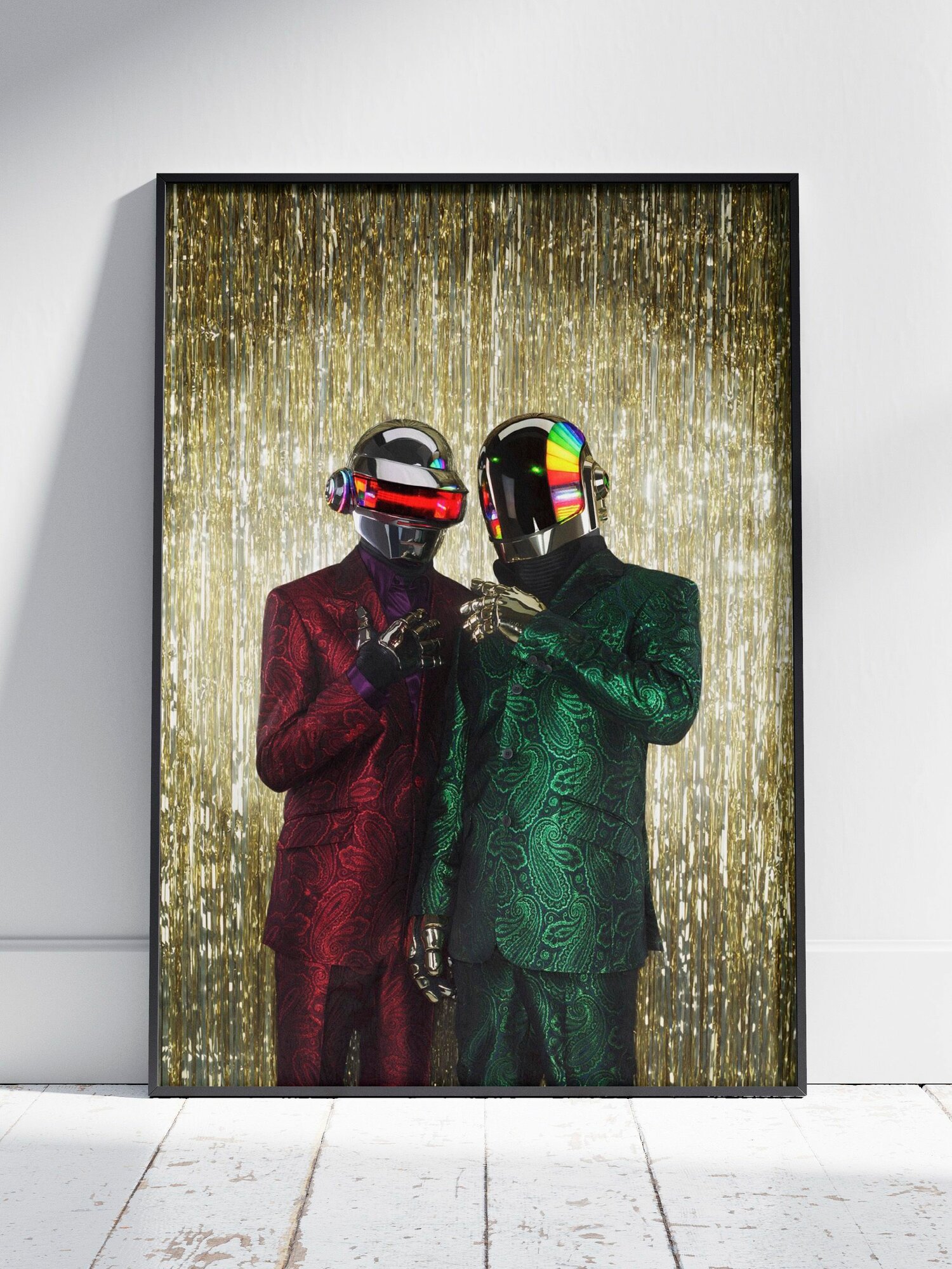 Плакат на стену для интерьера Дафт Панк (Daft Punk 64) - Постер по музыке и артисту формата A4 (21x30 см)