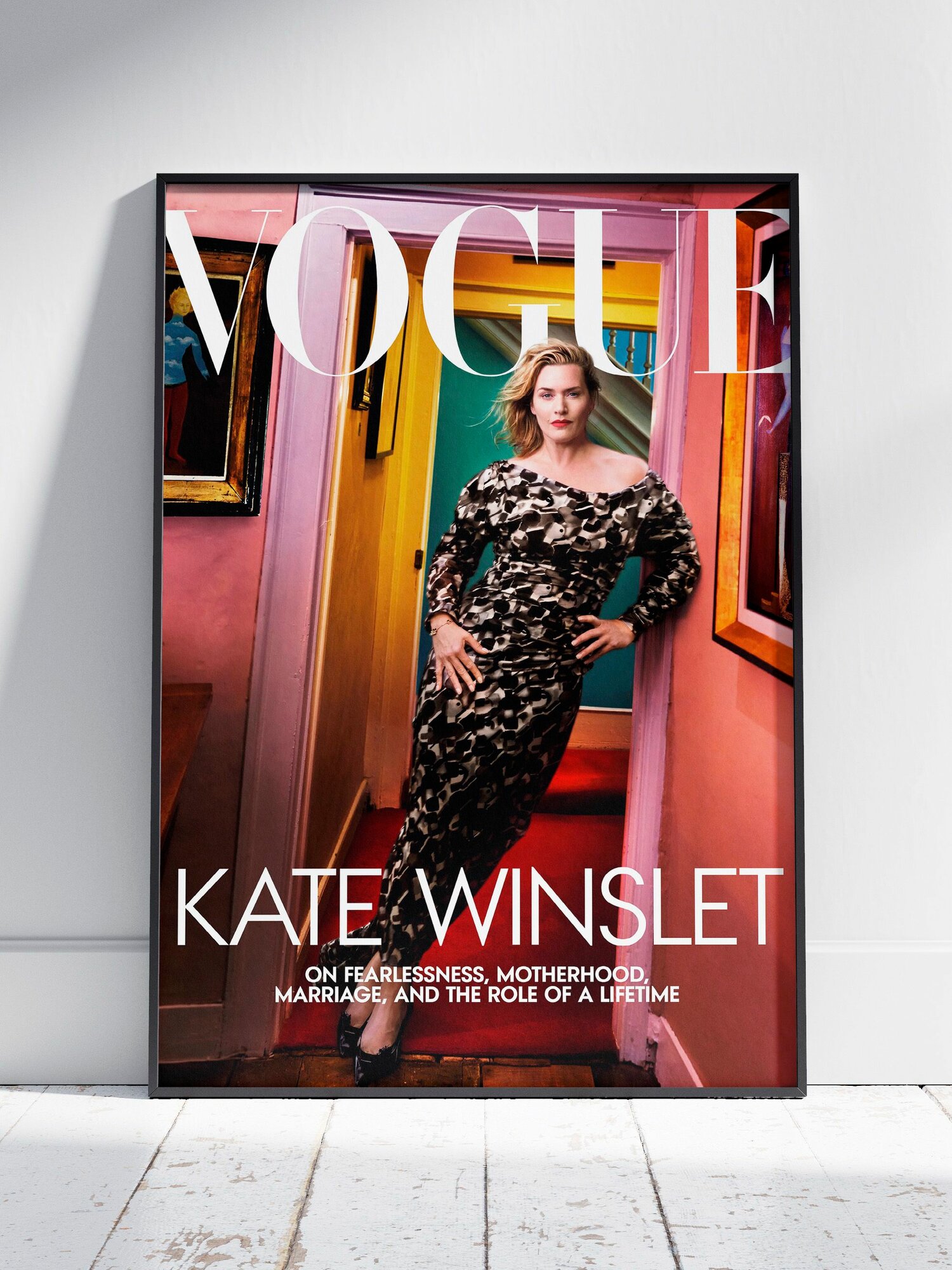 Плакат на стену для интерьера Кейт Уинслет (Kate Winslet 15) - Постер по актеру фильма, кино, сериала формата A4 (21x30 см)