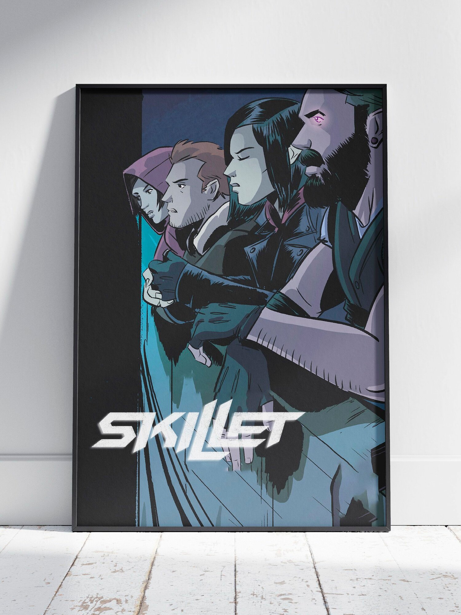 Плакат на стену для интерьера Скиллет (Skillet 8) - Постер по музыке и артисту формата A4 (21x30 см)