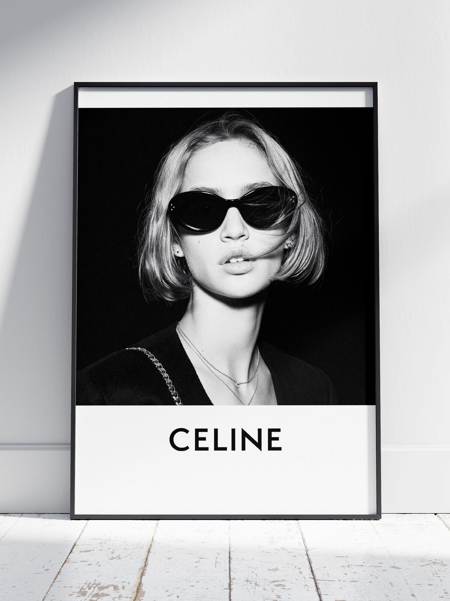 Плакат на стену для интерьера Селин (Celine 5) - Постер по модели, бренду и моде формата A4 (21x30 см)