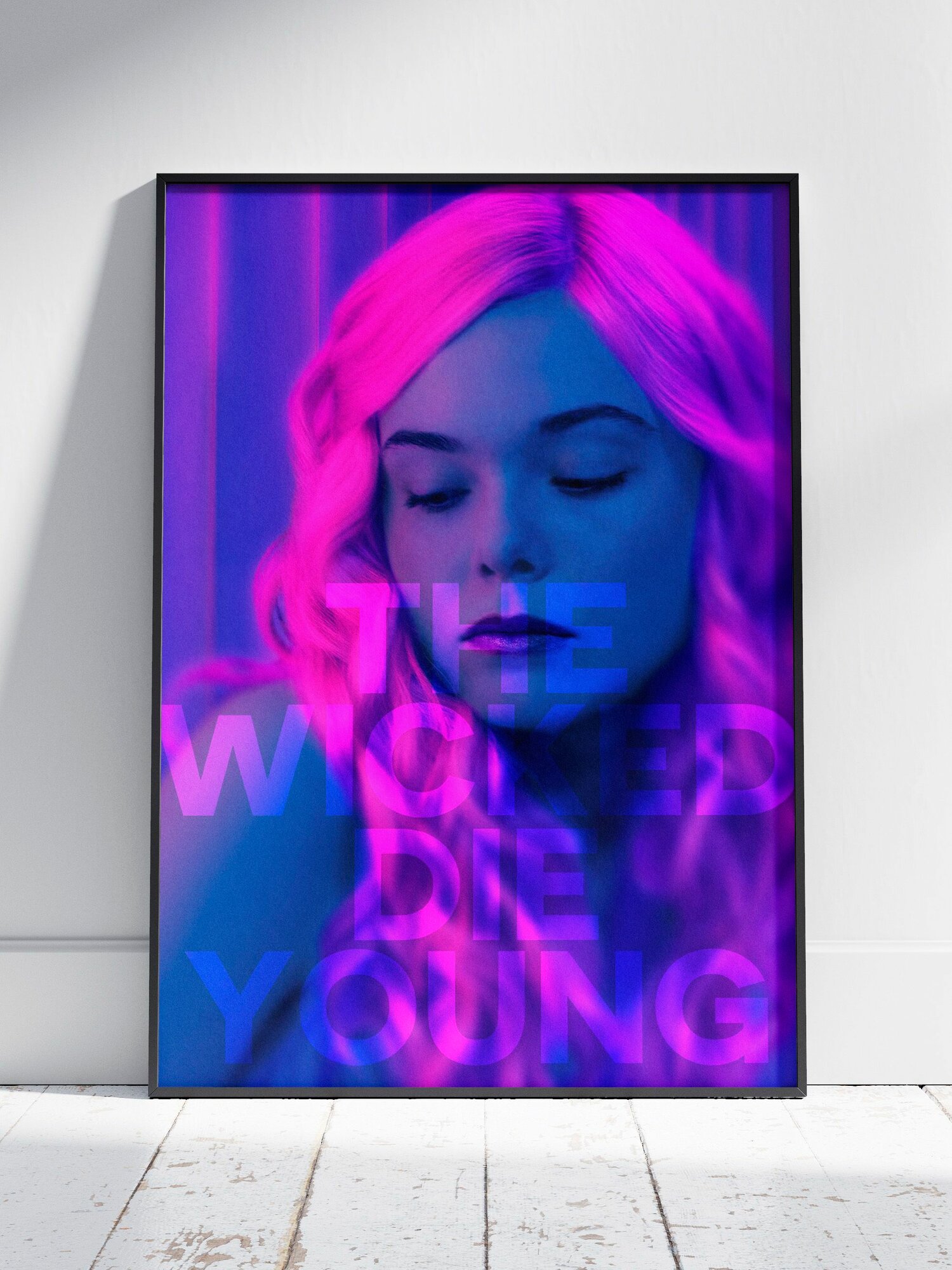 Плакат на стену для интерьера Эль Фаннинг (Elle Fanning 11) - Постер по актеру фильма, кино, сериала формата A4 (21x30 см)