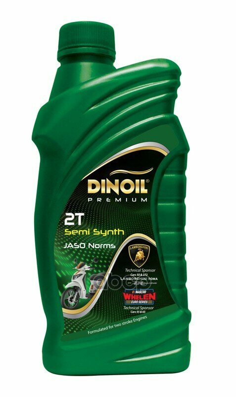 DINOIL PREMIUM 2T MOTO 1L масло моторное API TC, JASO FC, ISO-L-EGC, SEMI SYNTH шт. DINOIL арт. 1660