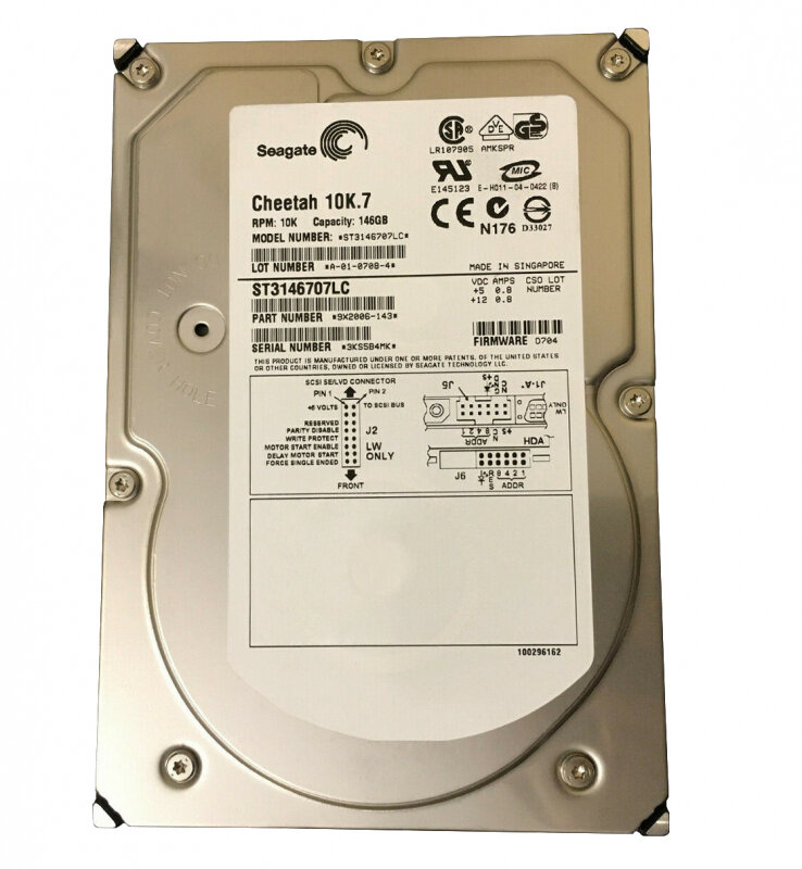 Жесткий диск Seagate ST3146707LC 146,8Gb U320SCSI 3.5" HDD