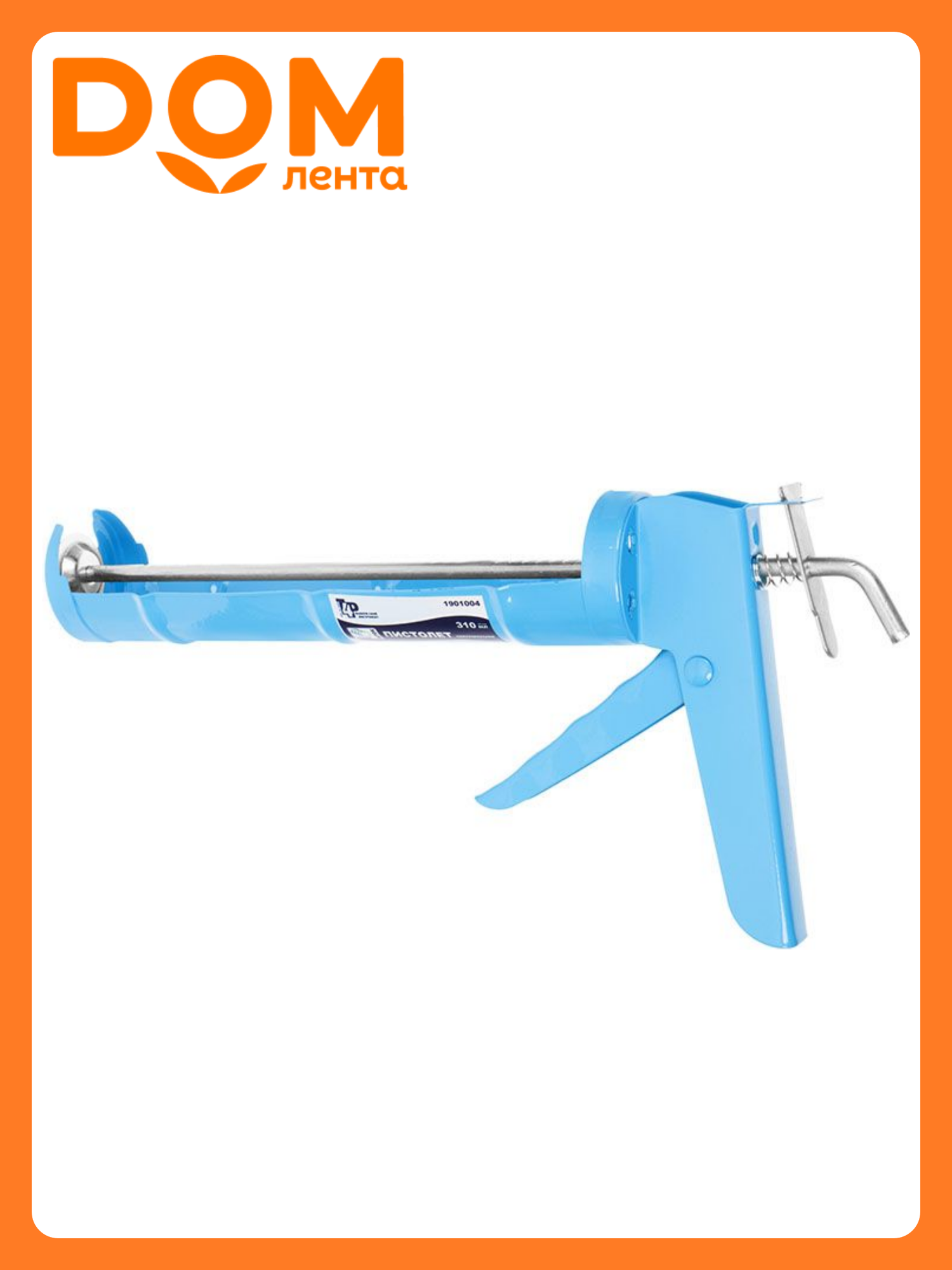 Пистолет T4P, для герметиков, полукорпусный, с зубчатым штоком