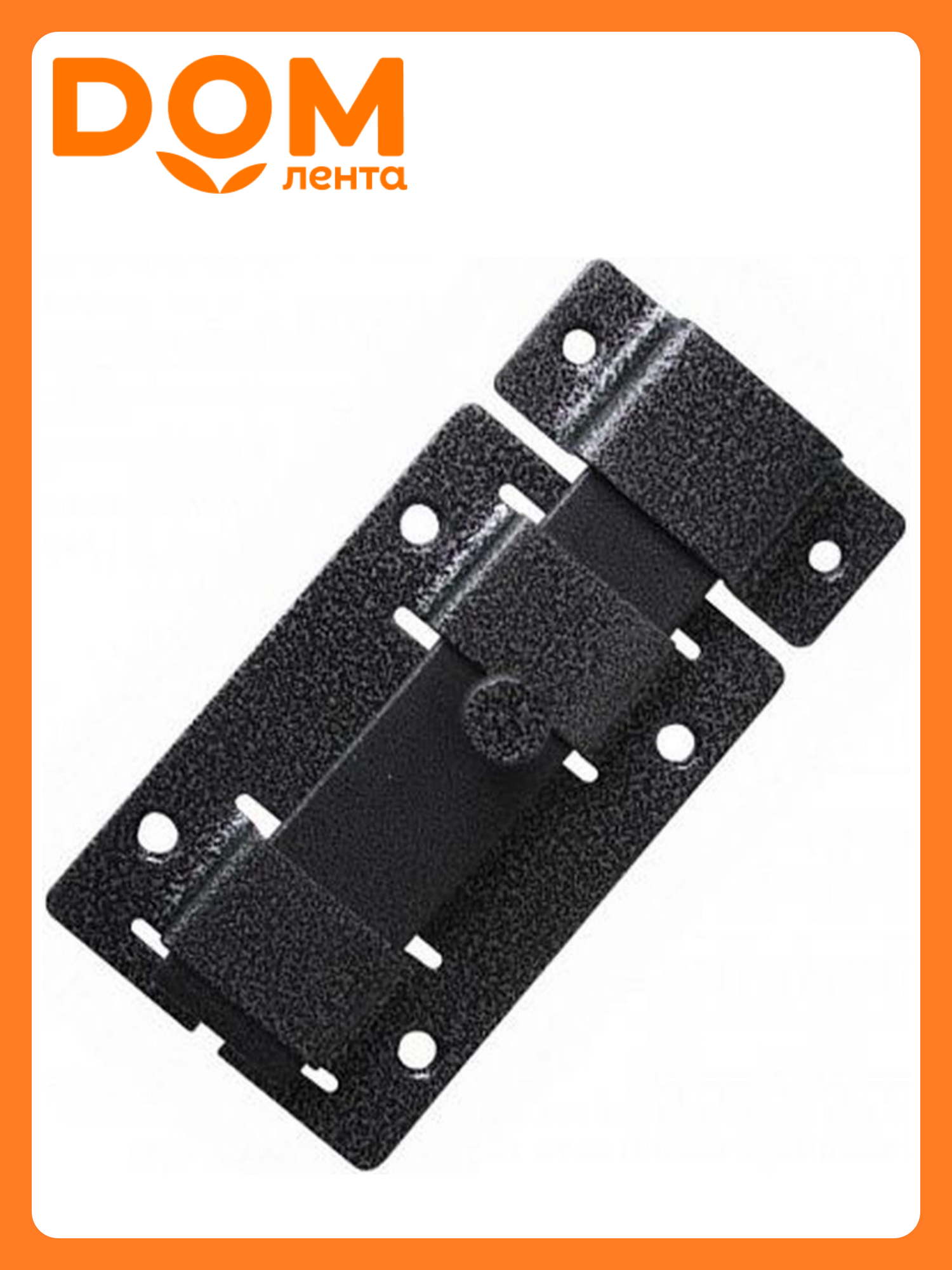 Задвижка накладная Tech-Krep ЗЩ-029 106х66 плоский ригель L146 черный